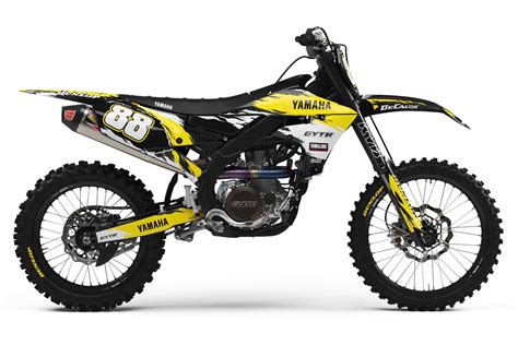 Yamaha Yz250 Blueblack T 8 Number Plate Graphics Kit
