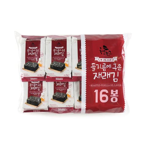 들기름에 구운 재래김 4gx16봉 배민 장보기∙쇼핑