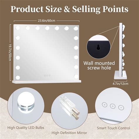 Nusvan Vanity Mirror With Lights Model 6050w User Manual