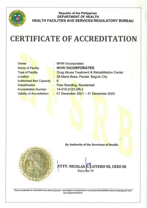 Doh Accreditation About Milestone Health And Wellness