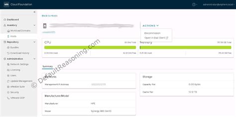 Vcf 30 Commission And Decommission Hosts Default Reasoning