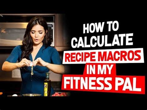 How To Calculate Recipe Macros In My Fitness Pal YouTube