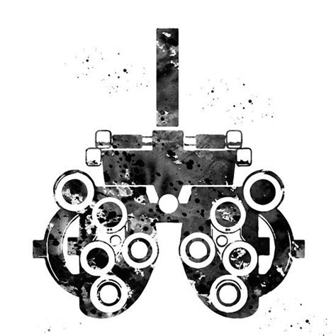 Optical Lens Trial Frame Eyeglass Optometry By Rosaliartbook Redbubble