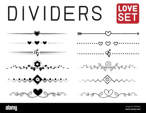 Black Dividers Cut Out Stock Images And Pictures Alamy