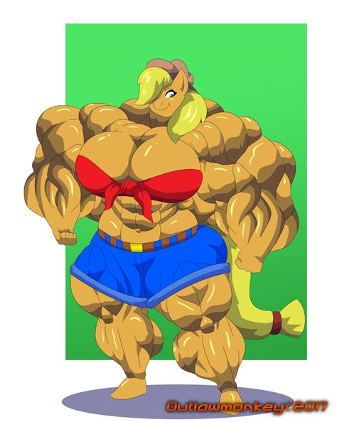 Rule 34 Abs Applejack Mlp Biceps Big Breasts Big Muscles Breasts