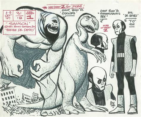 13 Great Alex Toth Model Sheets A Birthday Celebration 13th