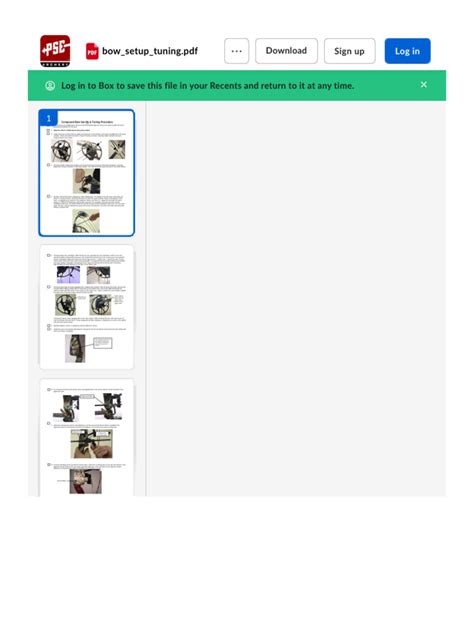 Pse Bow Setup Tuning Pdf