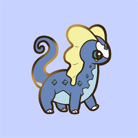 Fluff N Tuff Cute Aurorus Enamel Pin Fluffntuff