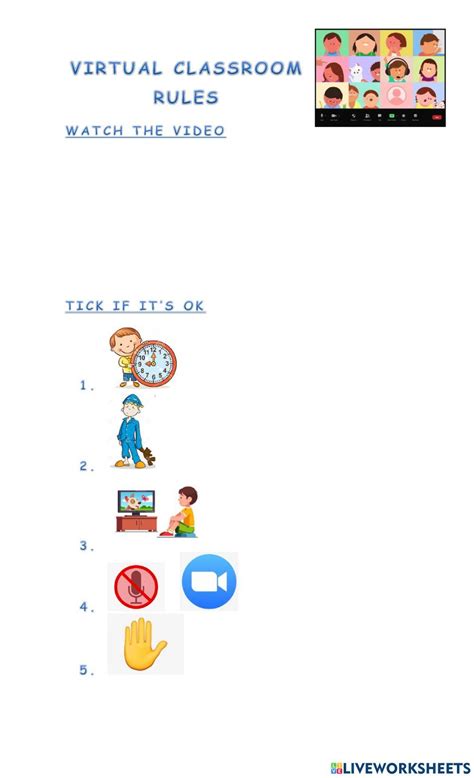 Virtual Classro Free Interactive Worksheets 6495166
