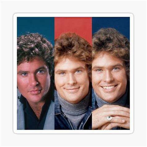 Collage David Hasselhoff Sticker For Sale By Appa Sr Redbubble