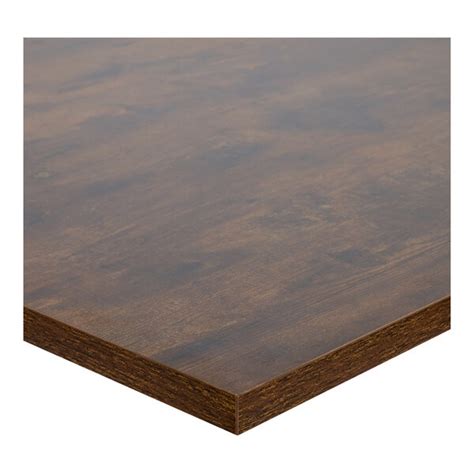 Bfm Seating Relic 30 X 30 Vintage Walnut Square 1 Thick Melamine