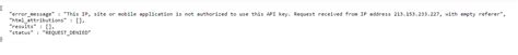 Java Google Maps Api Error Request Denied Just For One Time Stack Overflow