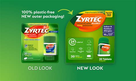 New Look Same Relief Explore Our New Packaging Zyrtec®