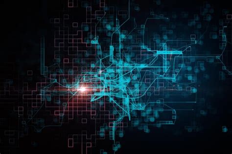 Premium Photo Glowing Digital Backdrop