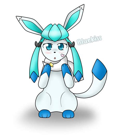 Art Trade Bluekiss The Glaceon By F L R N On Deviantart