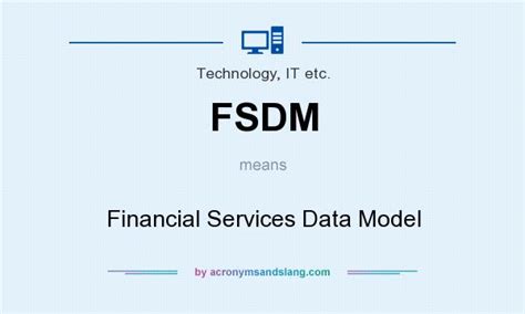 Fsdm Financial Services Data Model In Technology It Etc By