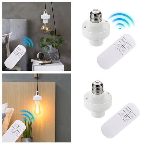Nololo Wireless Remote Control Light Lamp E27 Screw Bulb Base Lamp
