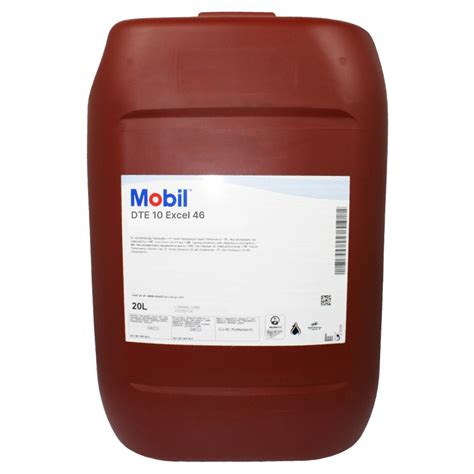 Mobil Dte 10 Excel 46 Anti Wear Hydraulic Oil Hvlp 20l Canister