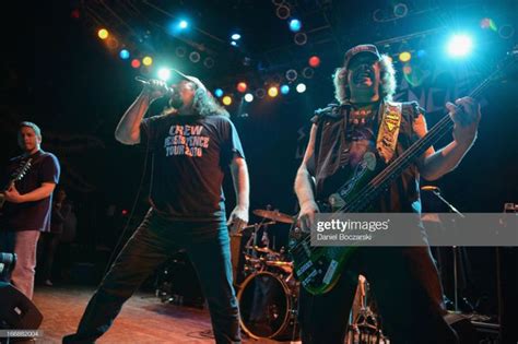 Spike Cassidy Kurt Brecht And Harald Oimoen Of Dri Perform During