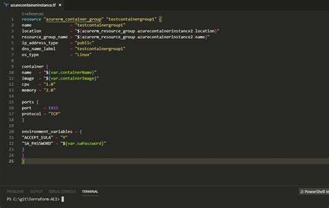 Deploying Sql Server To An Azure Container Instance Using Terraform