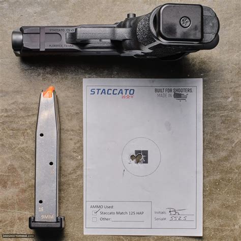 Staccato Cs 9mm Dlc W Flat Trigger