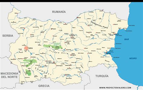 Mapa Turistico Bulgaria