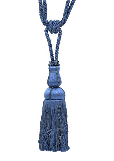 Belagio Single Tassel Tie Back 10 Long Tassel Colors Collection