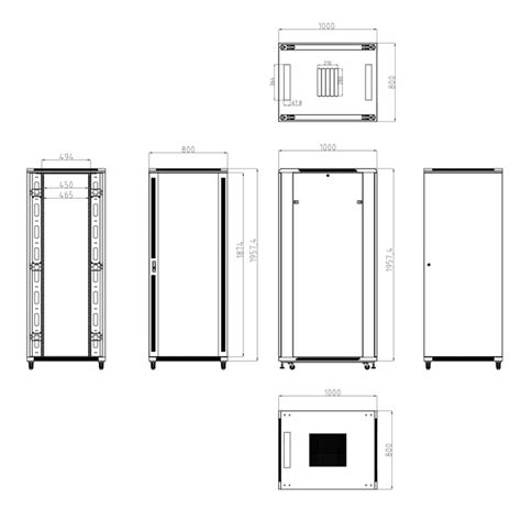 Rack 42u 10d Armario Rack Para Suelo Hasta 42u Rack De