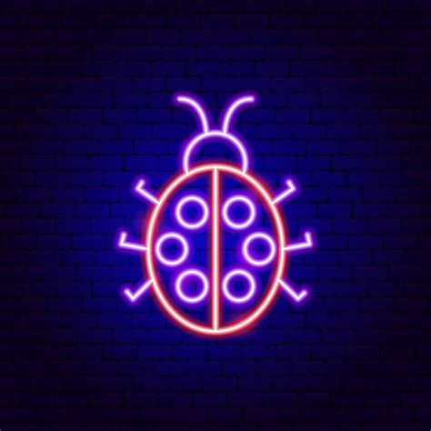 Premium Vector Ladybug Neon Sign Vector Illustration Of Bug Promotion