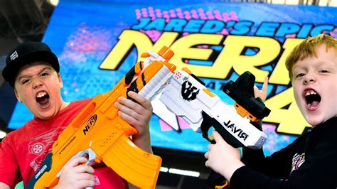 The Sneak Attack Squad Gets Crazy At Jareds Epic Nerf Battle 4 Youtube