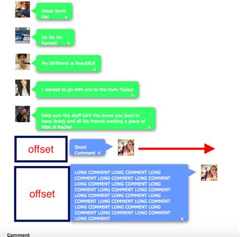 Html Bootstrap And Css Offsetting Comments Trouble Stack Overflow