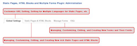 static pages html blocks and multiple forms plugin socialapps tech
