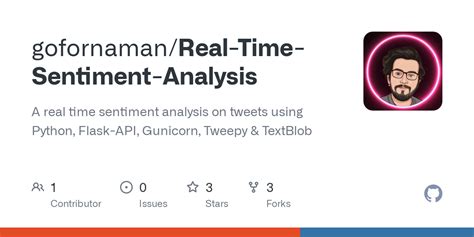 Github Gofornamanreal Time Sentiment Analysis A Real Time Sentiment Analysis On Tweets Using