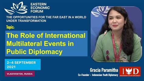 Gracia Paramitha The Role Of International Multilateral Events In