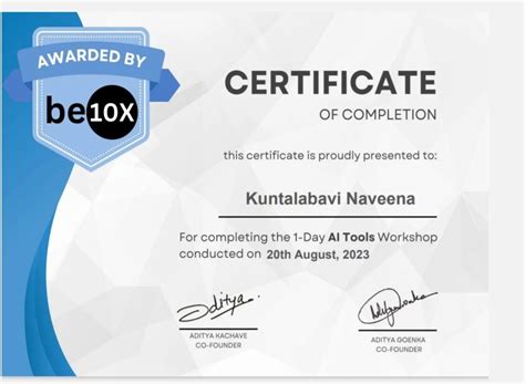 Naveena K On Linkedin As Part Of My Learning I Used To Attend Ai Tools Workshop
