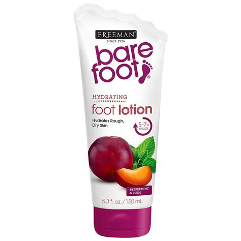 Freeman Peppermint And Plum Foot Lotion Invigorating Peppermint And Plum