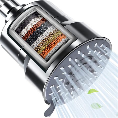 Filtered Shower Head 5 Modes High Pressure 15 Stage Hard