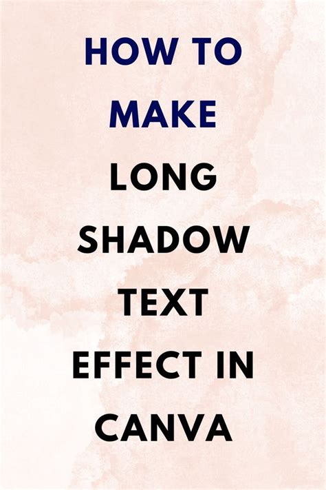 how to make long shadow text effect in canva long shadow text