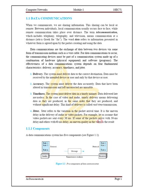 Module 1 Pdf Duplex Telecommunications Network Topology