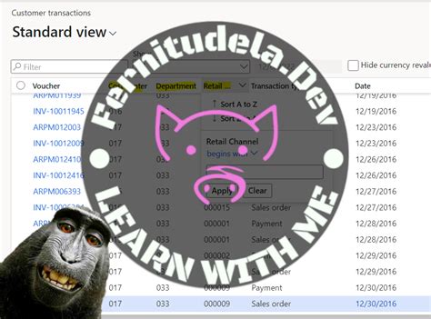 Show D365fo Dimensions In A Form Grid Control Using A View Fernitudeladev