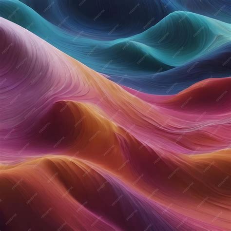 Fondo Abstracto Con Olas Que Fluyen Foto Premium