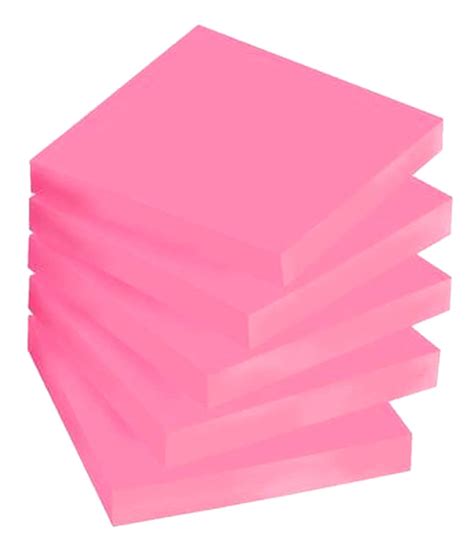 Ikis Pink Sticky Notes 3 X 3 Pastel Pink Sticky Notes Pack Of 4
