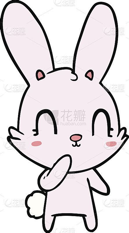 可爱的卡通兔子