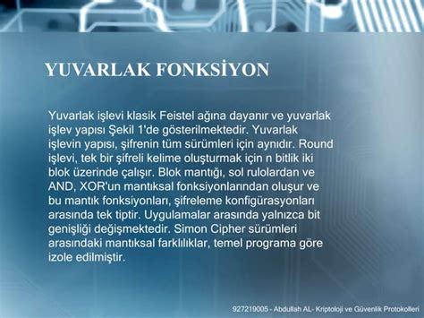 Simon Cipher Kriptoloji PPT