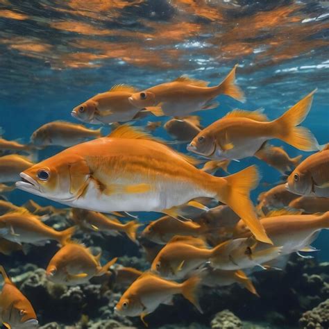 Premium Photo Shoal Of Fish Underwater