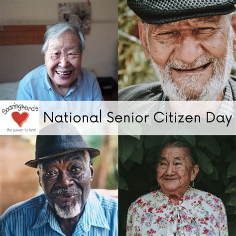Happy National Senior Citizens Day Soaringwords