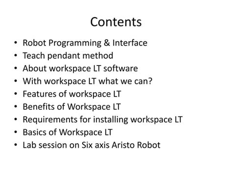 lab session on robot control using teach pendant pptx