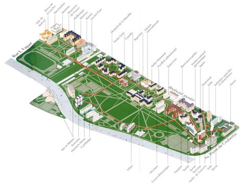 Plan Cité Universitaire Paris Carte Cité Universitaire Paris France