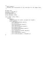 Image H File Image H Contains Your Declaration Of The Interface For The Image Class