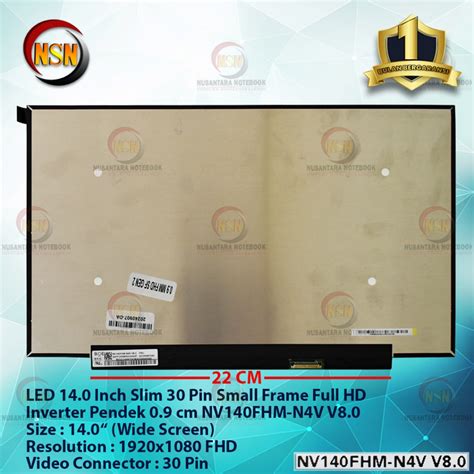 Jual Lcd Led 140 Inch Slim 30 Pin Full Hd Small Frame Inverter Pendek